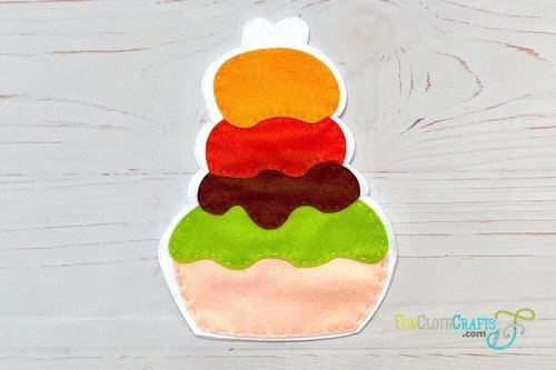 Easy Felt Cupcake Softie with Free Pattern | Fun Cloth Crafts - Felt ...