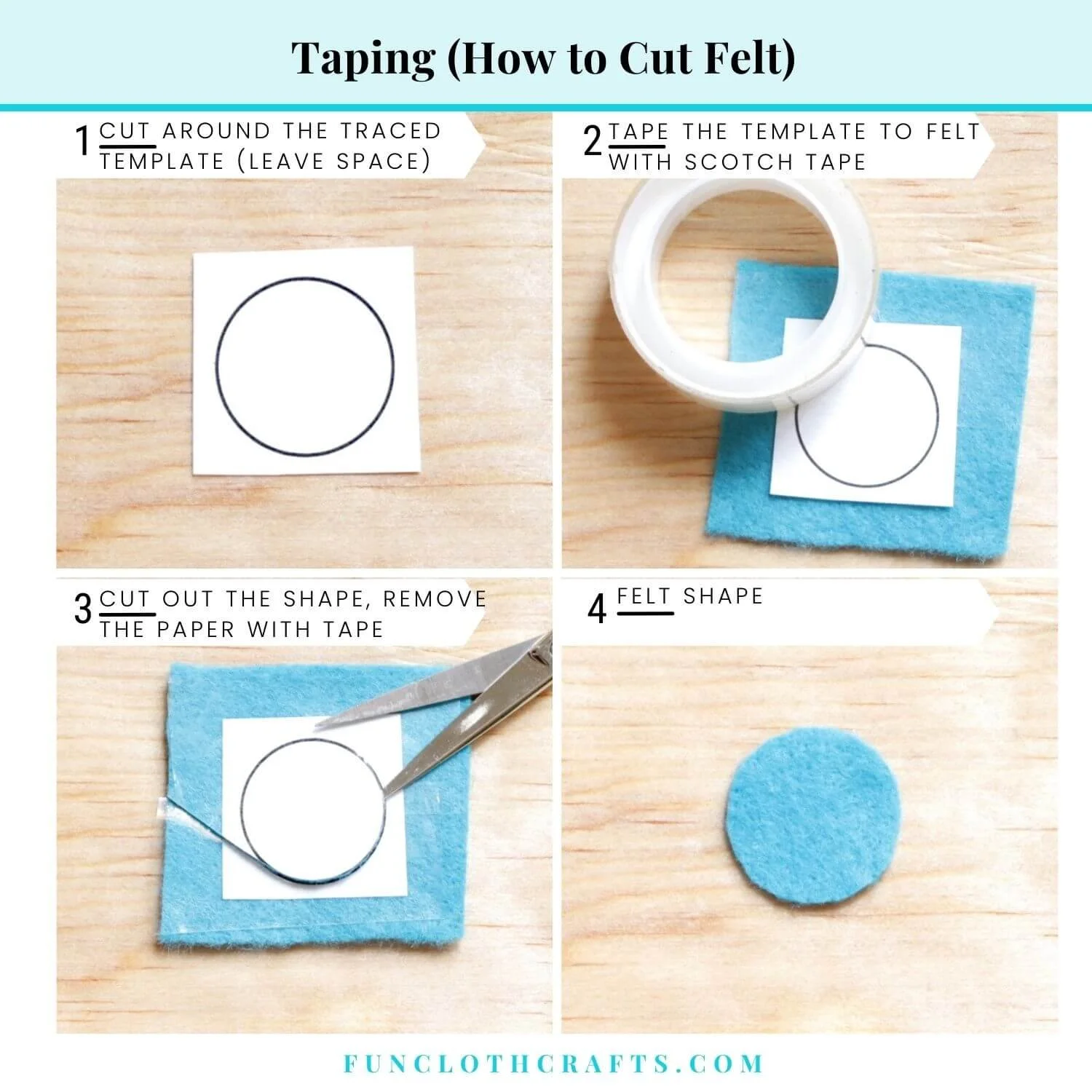 Step by Step Tutorial: Learn How to Cut Out Felt | Fun Cloth Crafts ...