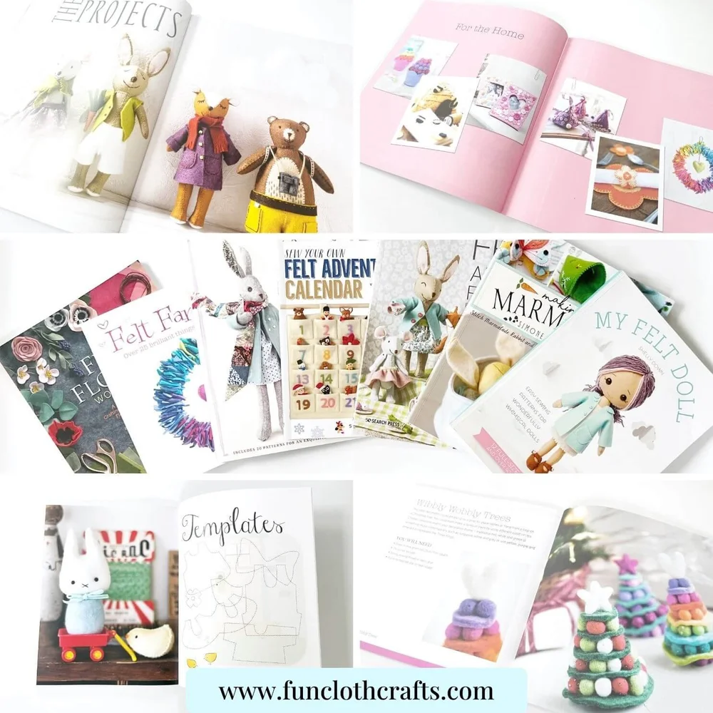 Felt Craft Books: Which Felt Pattern Book Shall I Buy? | Fun Cloth ...