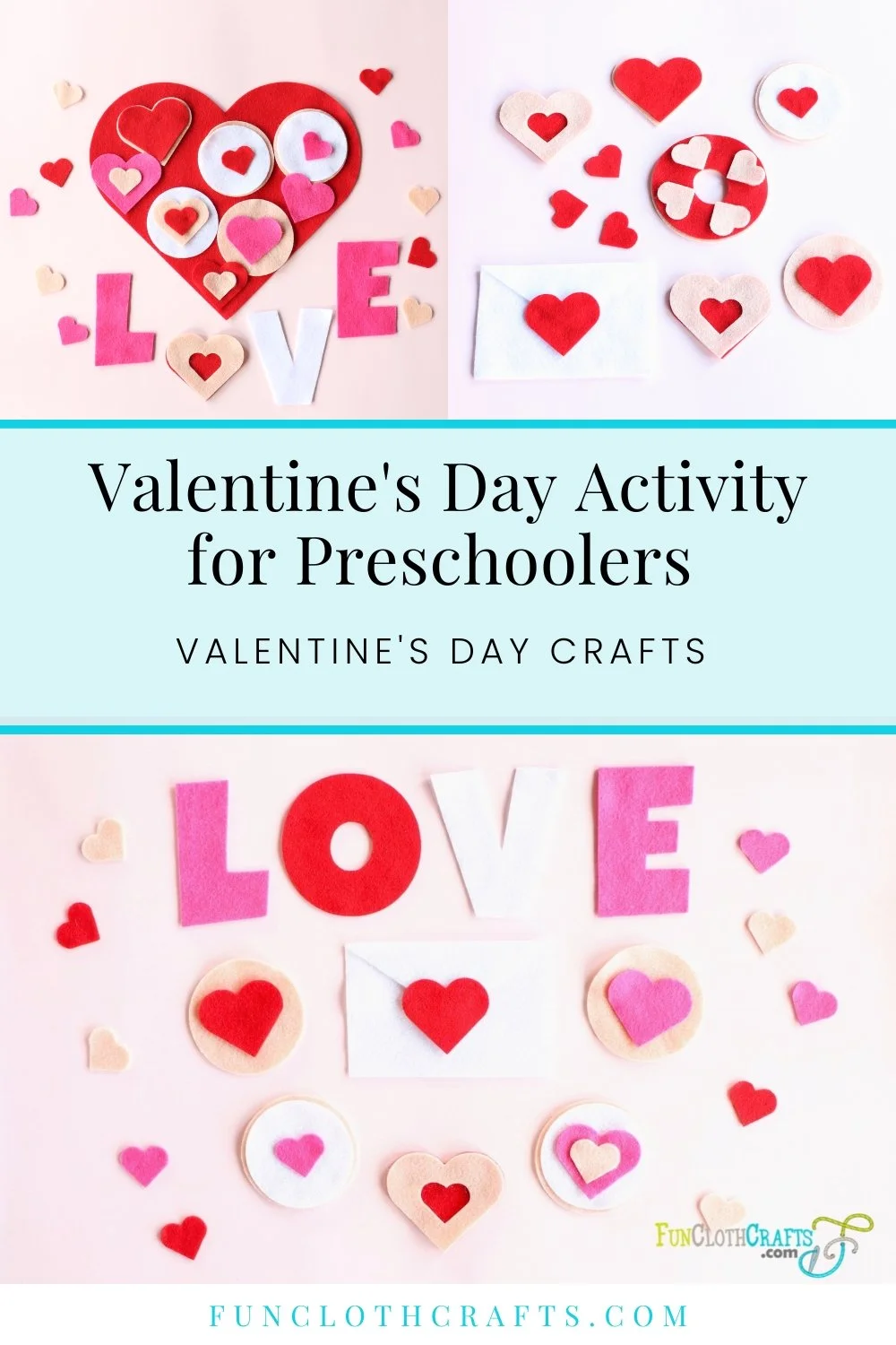 Valentine’s Day Felt Board Activity for Preschoolers | Fun Cloth Crafts ...