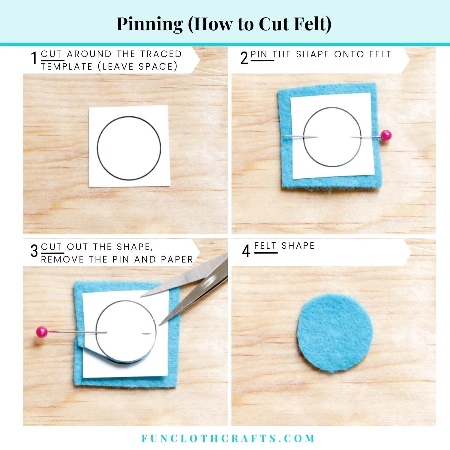 Step by Step Tutorial: Learn How to Cut Out Felt | Fun Cloth Crafts ...