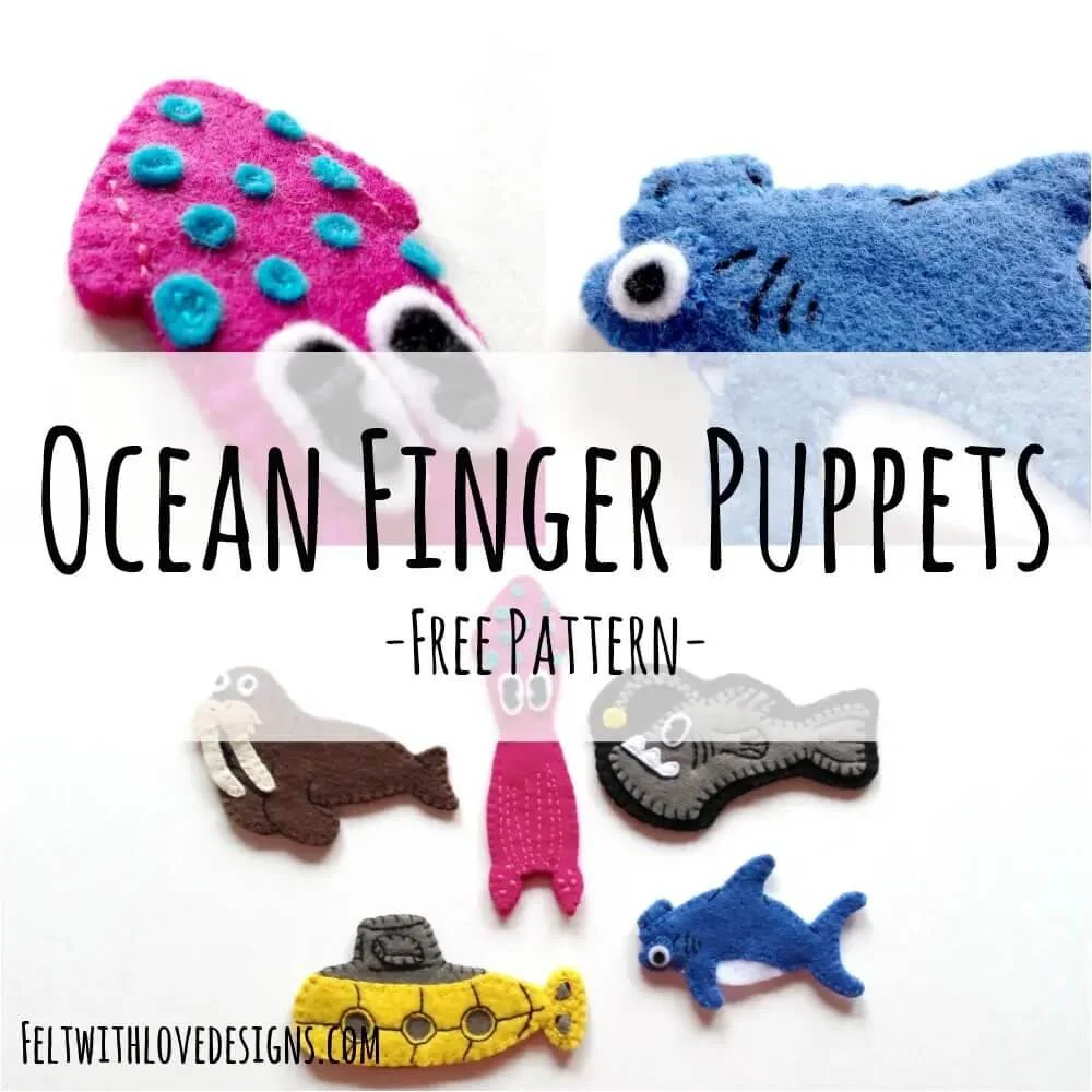 35 Free Felt Finger Puppet Patterns | Fun Cloth Crafts - Felt Craft ...