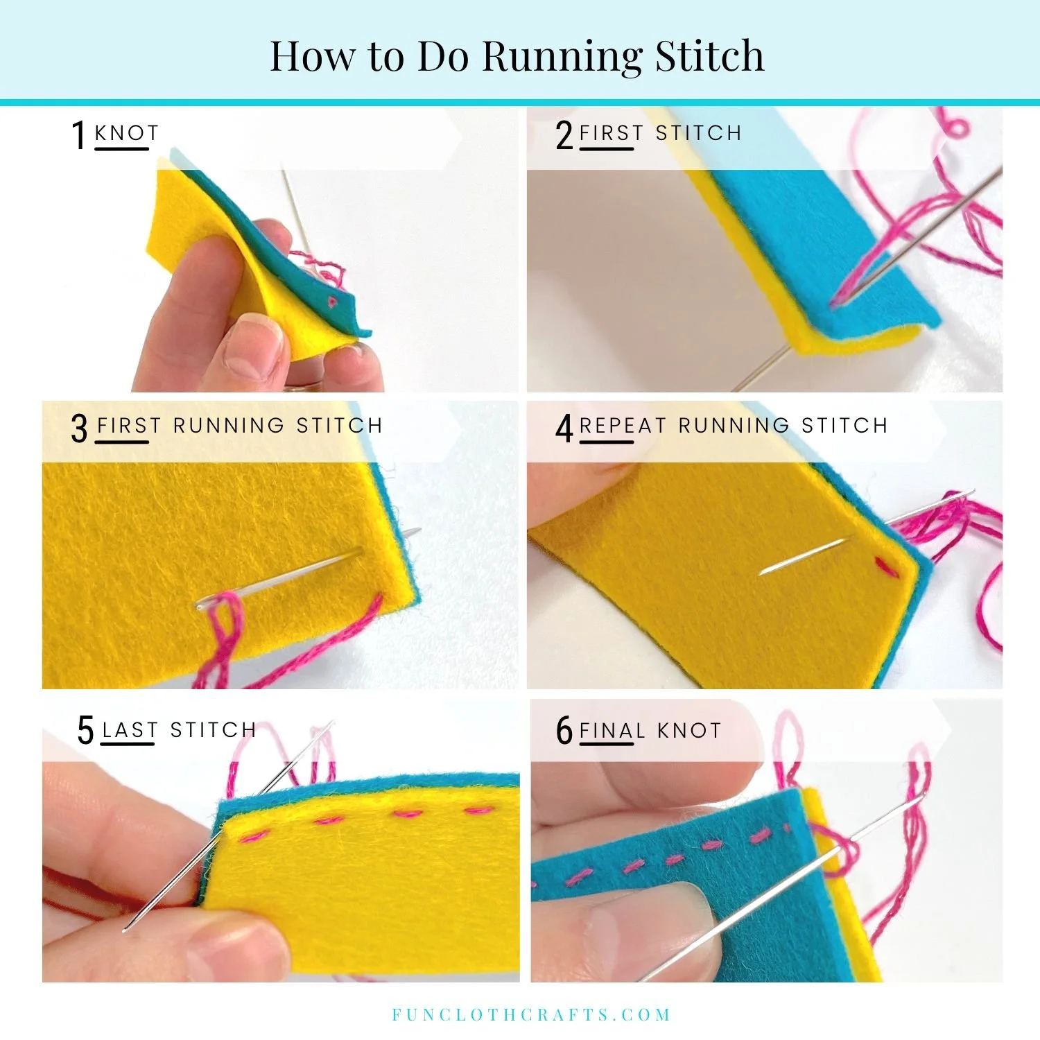 The Complete Guide on How to Do Running Stitch | Fun Cloth Crafts ...