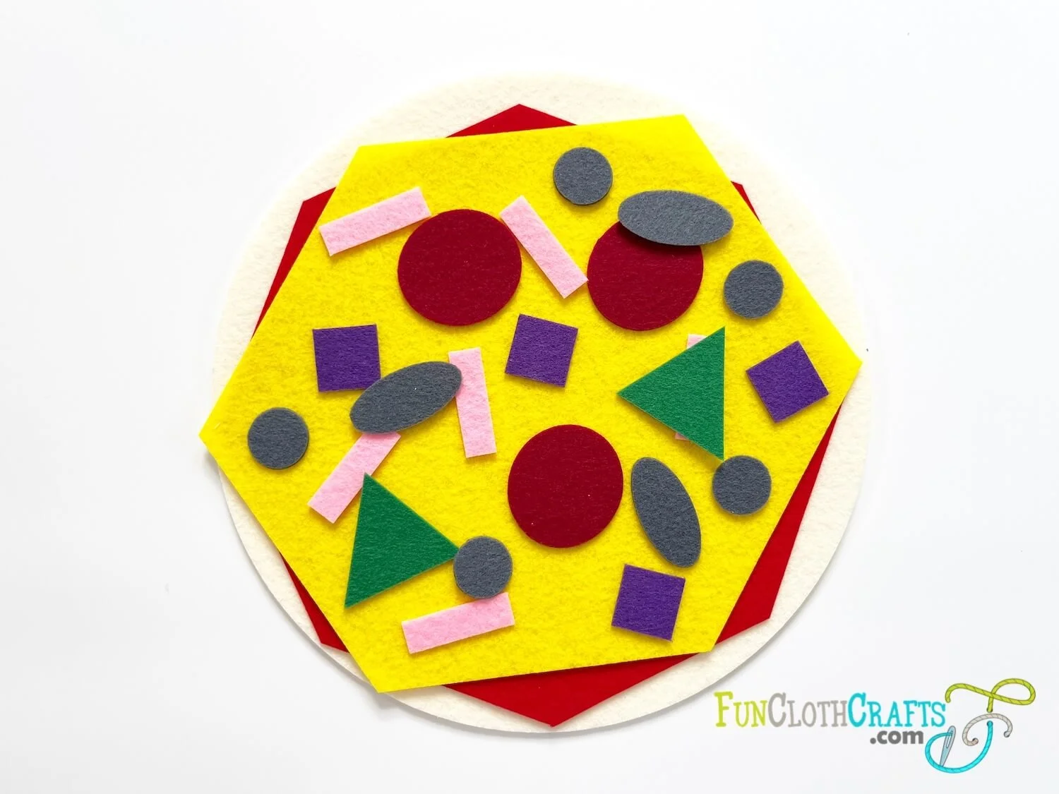 DIY Felt Shape Activity for Toddlers [Free Pattern] | Fun Cloth Crafts ...