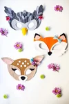 50 DIY Animal Mask Felt Patterns | Fun Cloth Crafts - Felt Craft Patterns