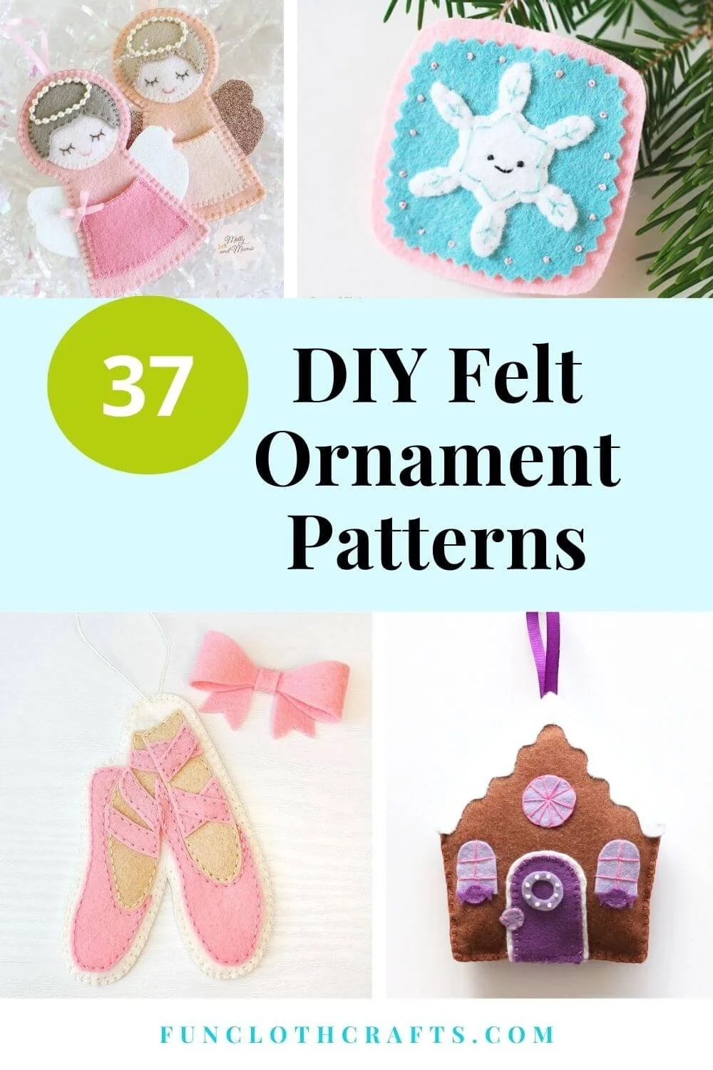37 DIY Felt Ornament Patterns (Free and Paid) | Fun Cloth Crafts - Felt Craft Patterns