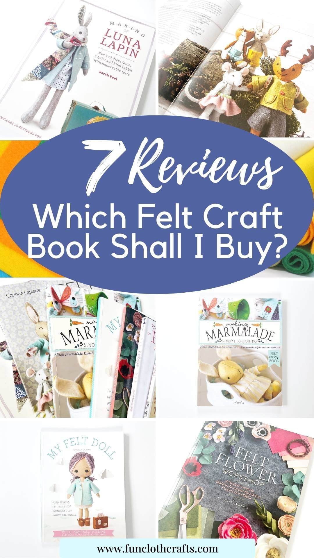 Felt Craft Books: Which Felt Pattern Book Shall I Buy? | Fun Cloth ...