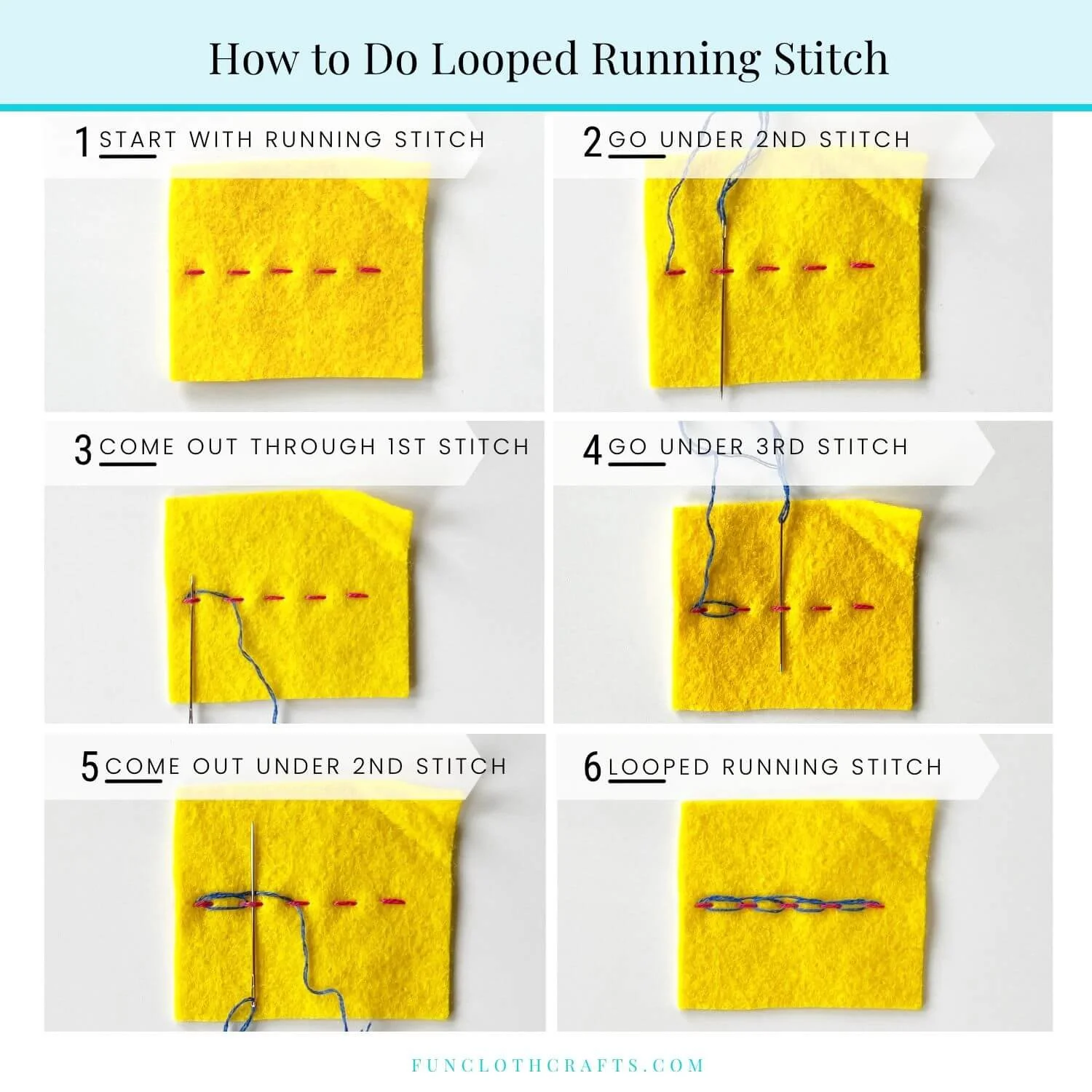 The Complete Guide on How to Do Running Stitch | Fun Cloth Crafts - Felt Craft Patterns