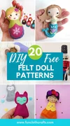 Felt Doll Patterns and Ideas | Fun Cloth Crafts - Felt Craft Patterns
