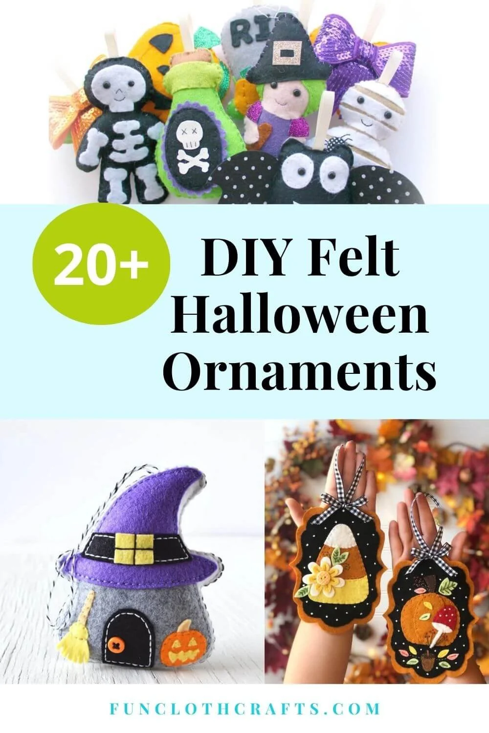 Hauntingly Beautiful: The Best DIY Felt Halloween Ornaments [Guide] | Fun Cloth Crafts - Felt ...