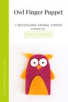 Easy Owl Finger Puppet with Free Pattern | Fun Cloth Crafts - Felt ...