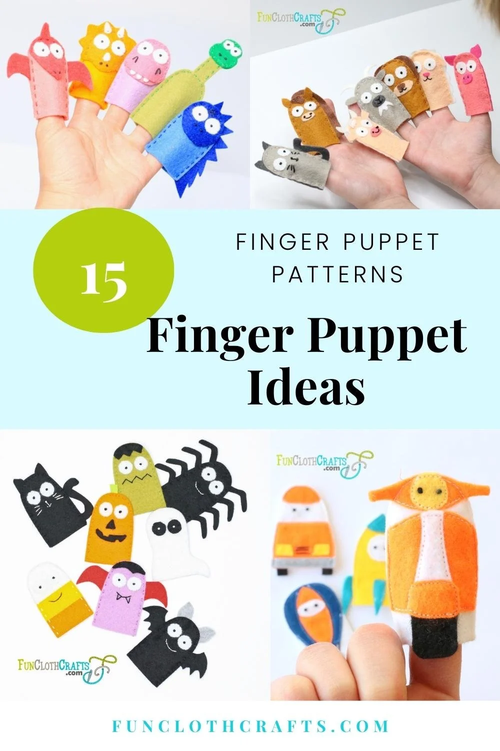 15 Finger Puppet Ideas to Keep Your Kids Entertained | Fun Cloth Crafts ...