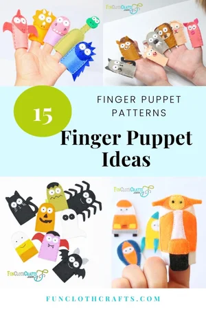 15 Finger Puppet Ideas to Keep Your Kids Entertained | Fun Cloth Crafts ...