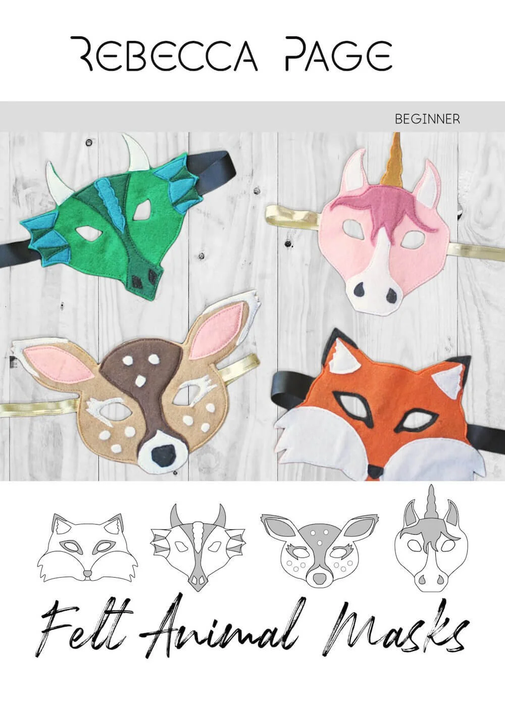 50 DIY Animal Mask Felt Patterns | Fun Cloth Crafts - Felt Craft Patterns
