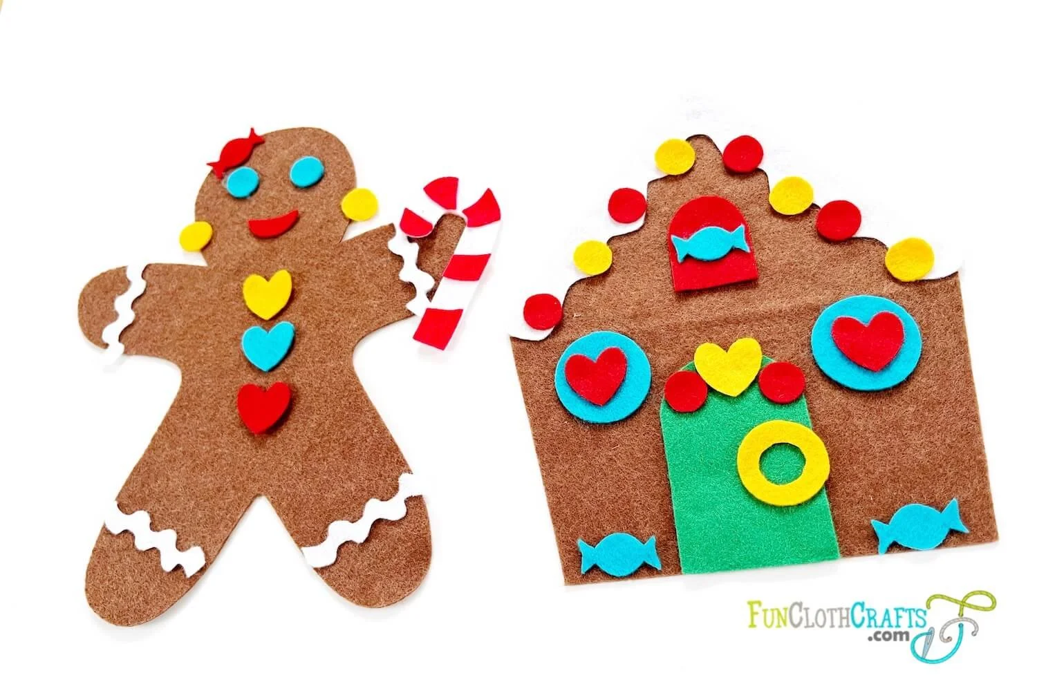Gingerbread Man Felt Board Free Printable Template | Fun Cloth Crafts ...