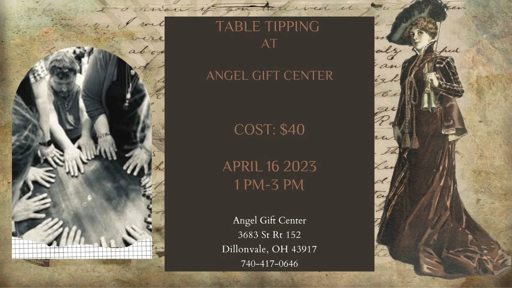 TABLE TIPPING at ANGEL GIFT CENTER — Carol Borkoski