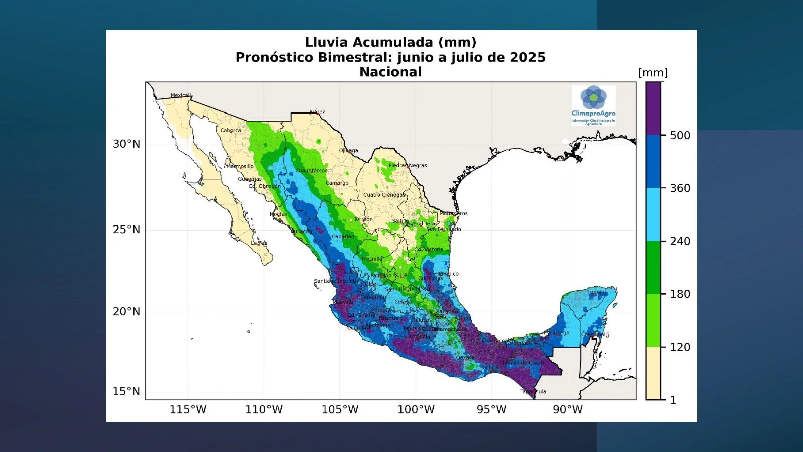 Como se esperan las lluvias en México en 2025? — climaproagro