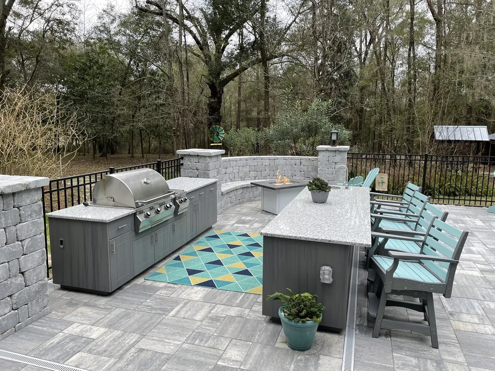 American Patio and Fireplace