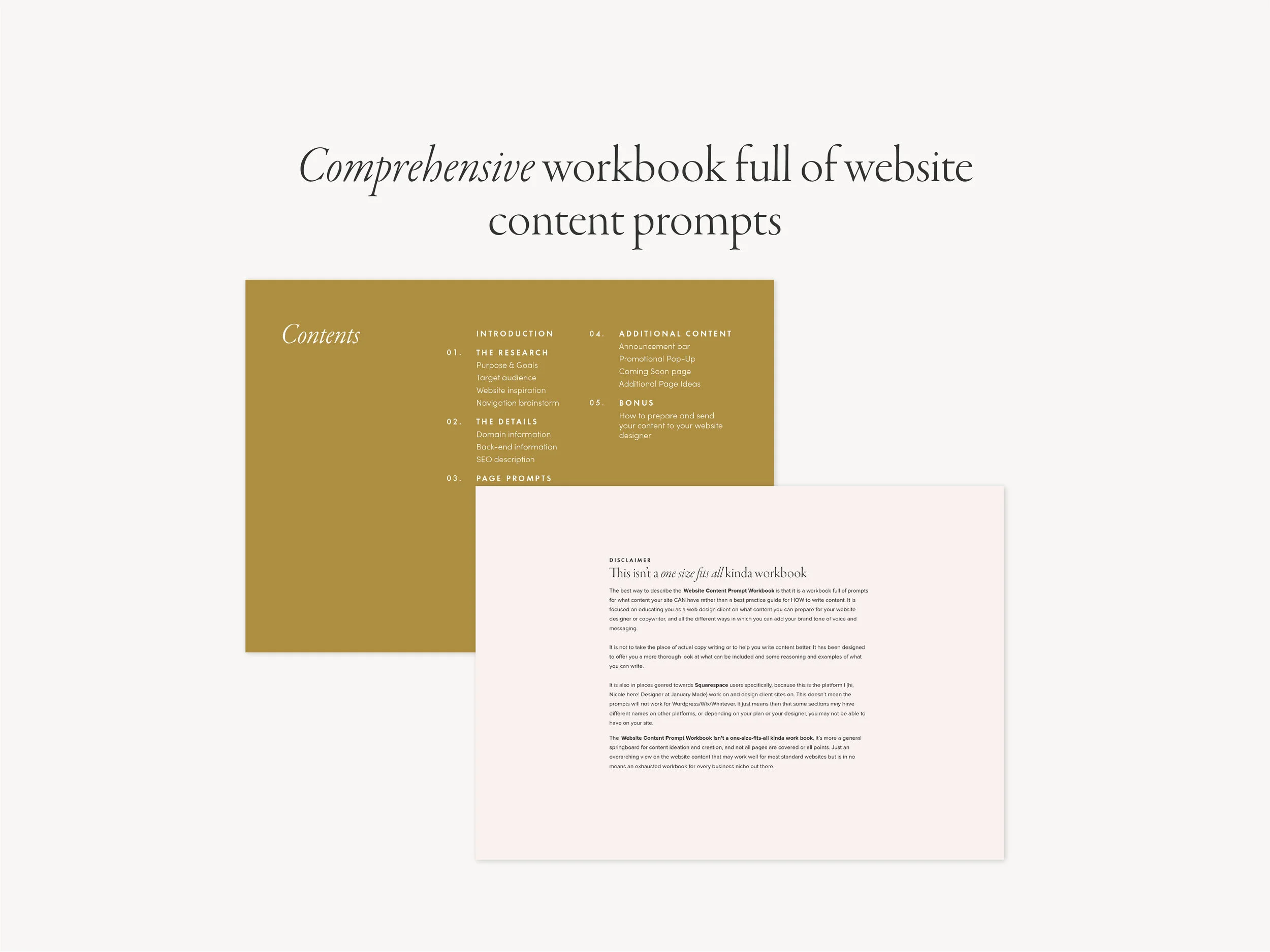 Site Content Prompt Workbook — Creative Process Templates + Resources