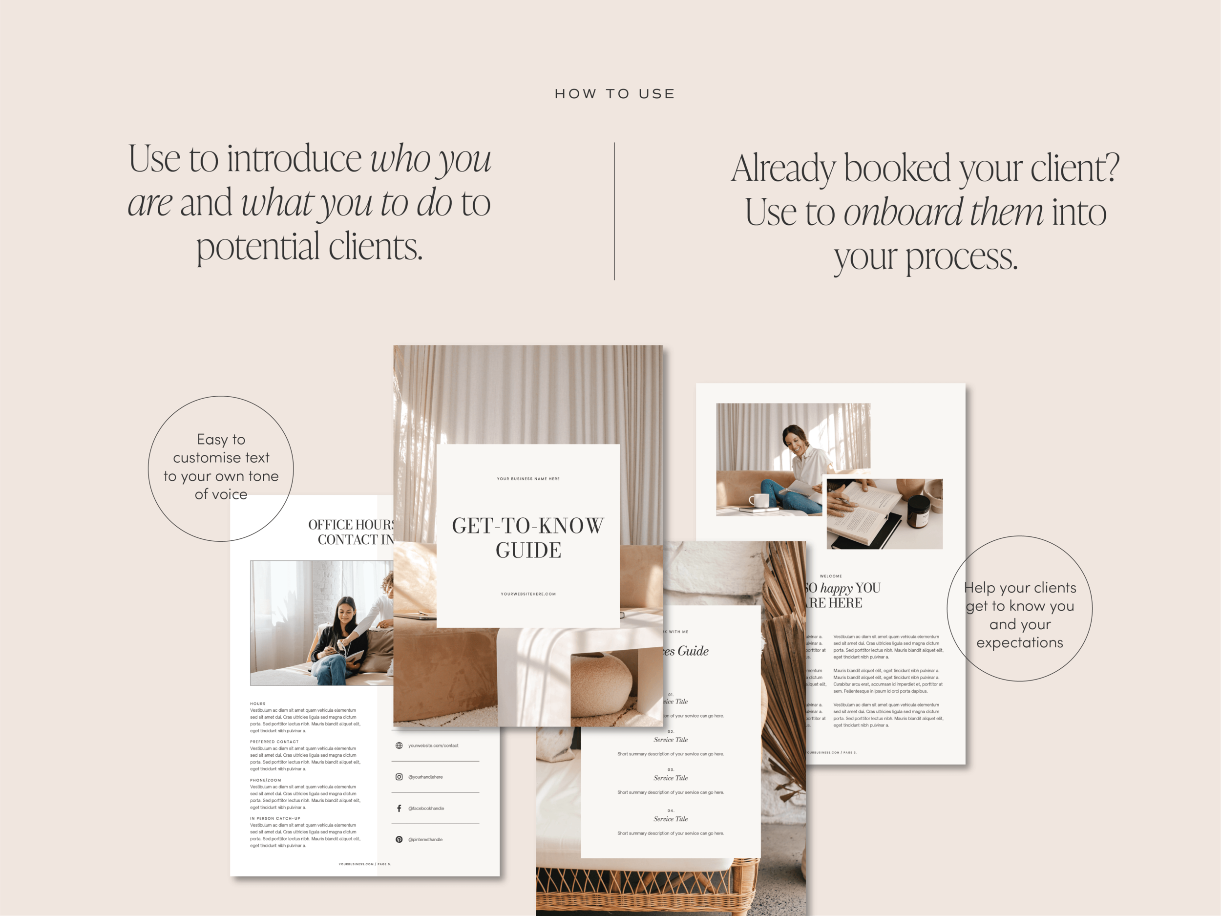 Welcome/Media Kit Template — Creative Process Templates + Resources