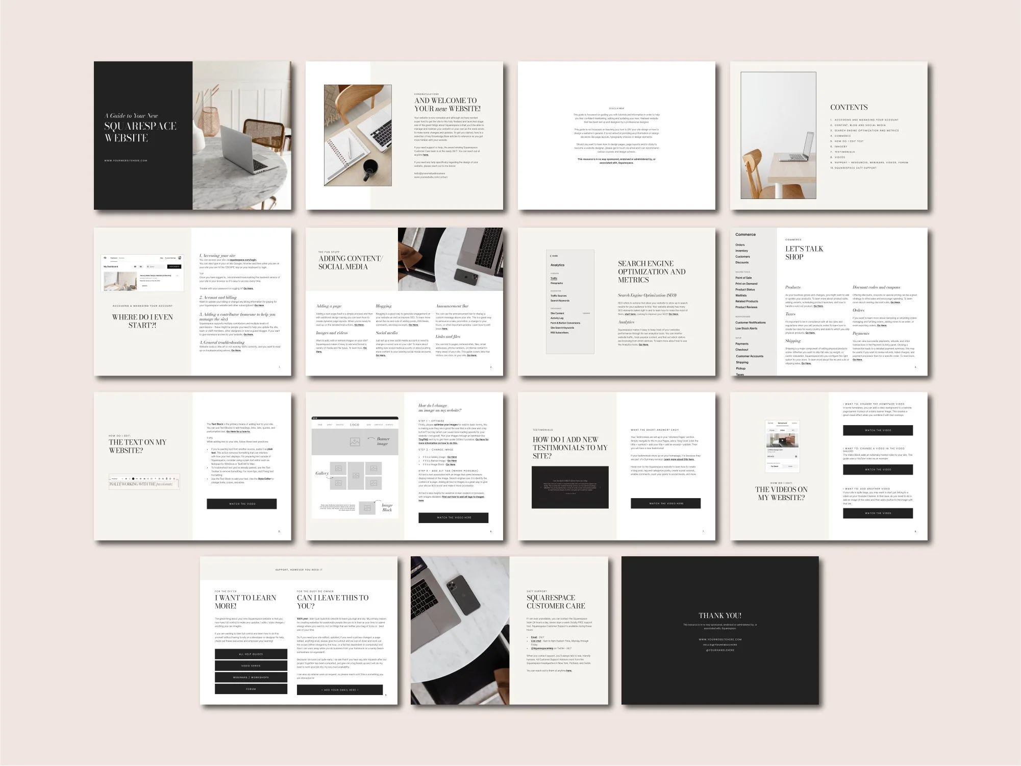 Squarespace Website Guide Template — Creative Process Templates + Resources