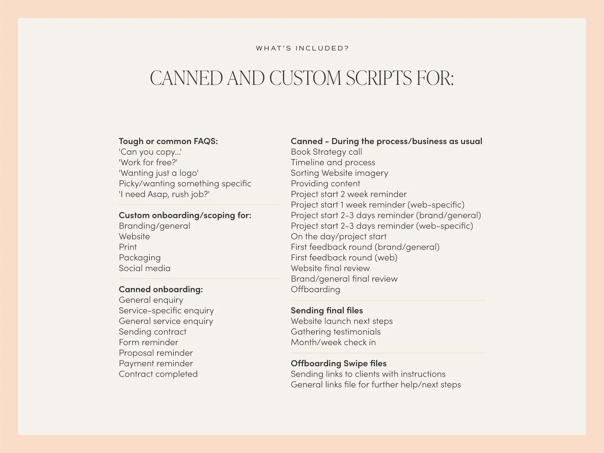 Email Scripts + Swipe Files for Creatives — Creative Process Templates ...