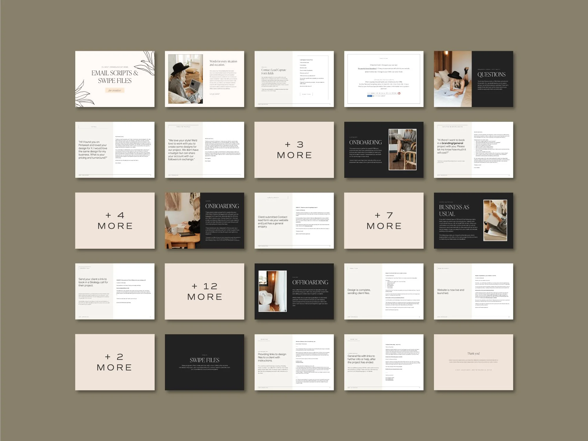Email Scripts + Swipe Files for Creatives — Creative Process Templates ...