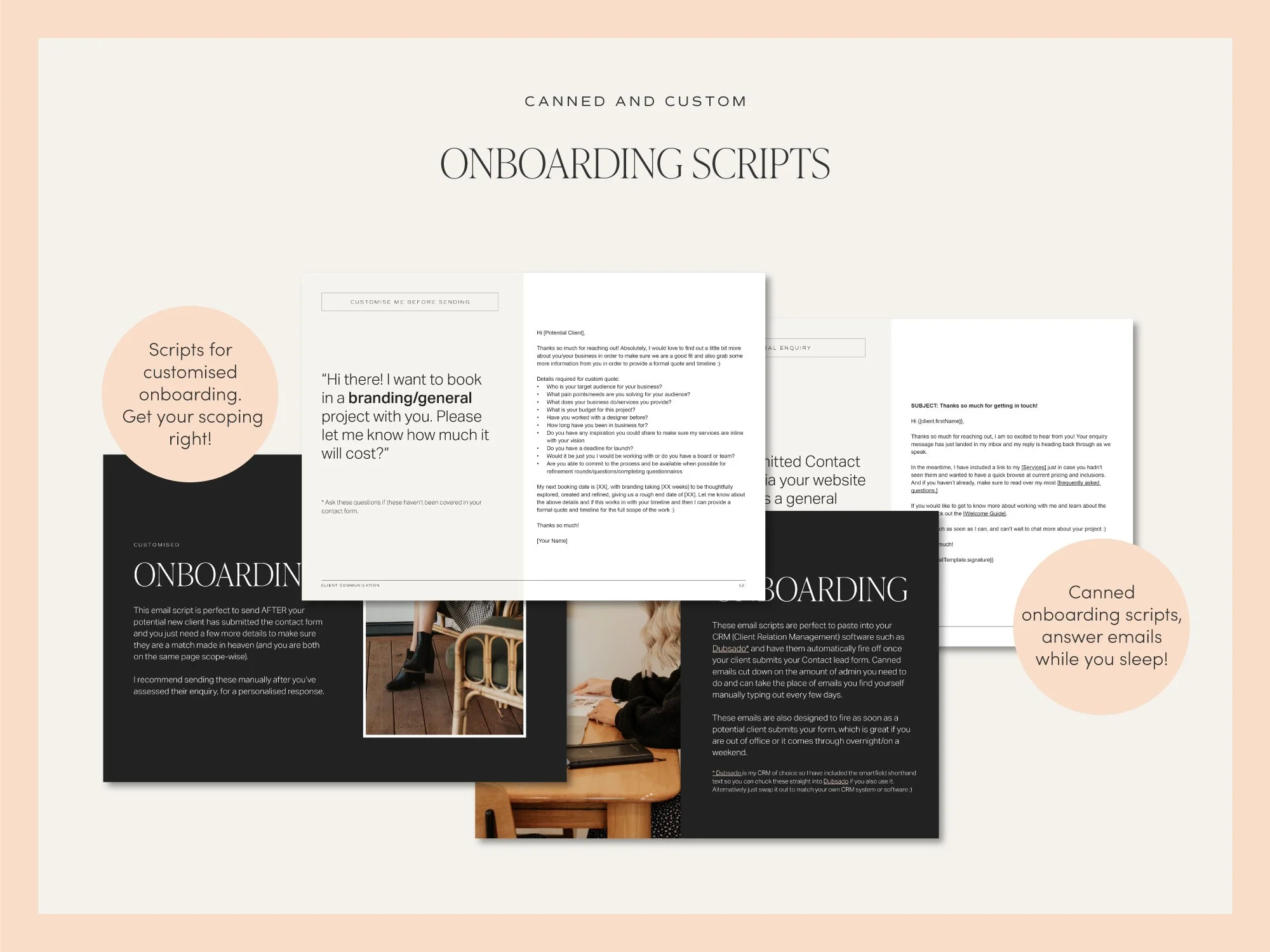 Email Scripts + Swipe Files for Creatives — Creative Process Templates ...