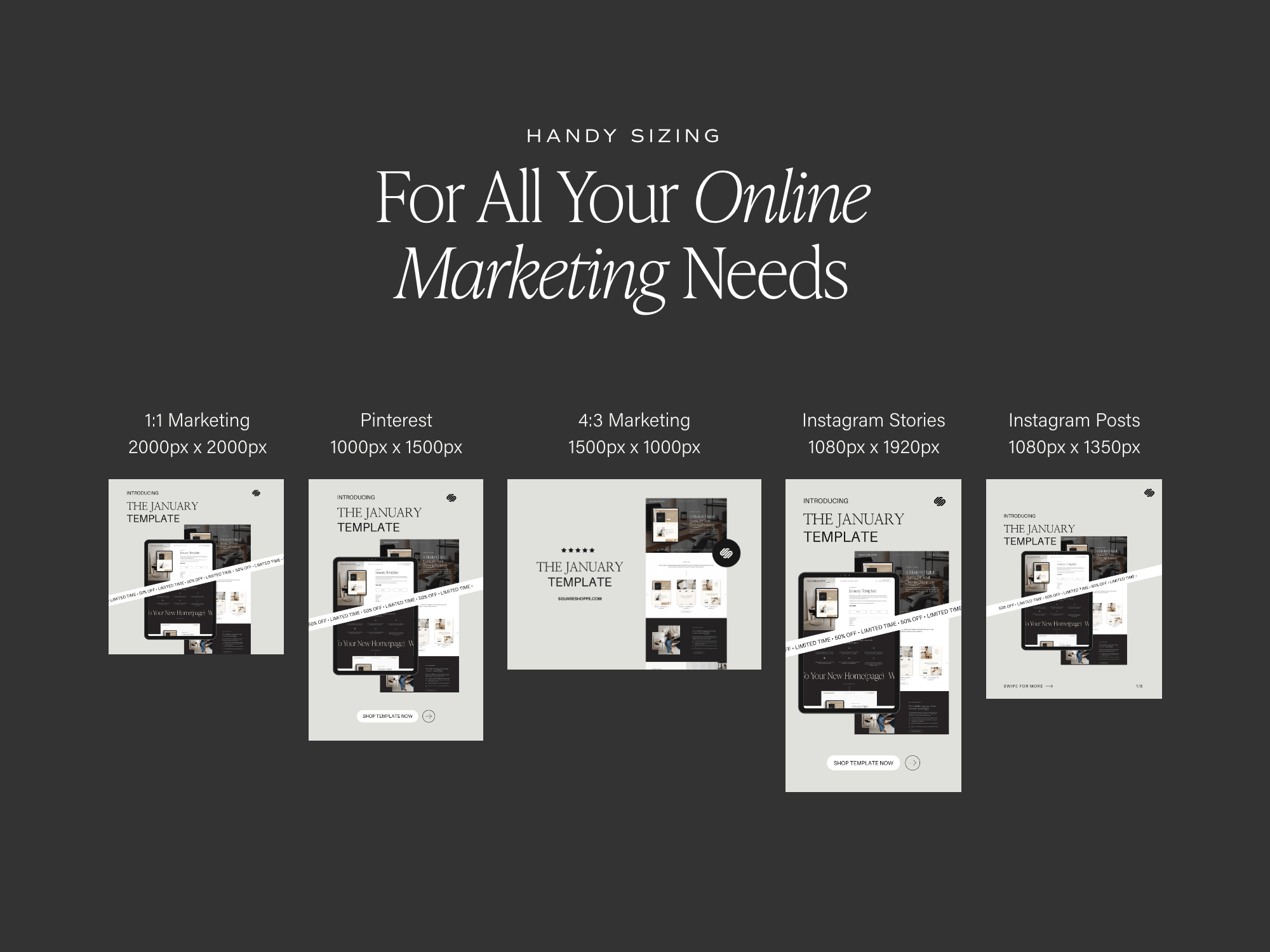 Website Marketing Template Bundle — Creative Process Templates + Resources