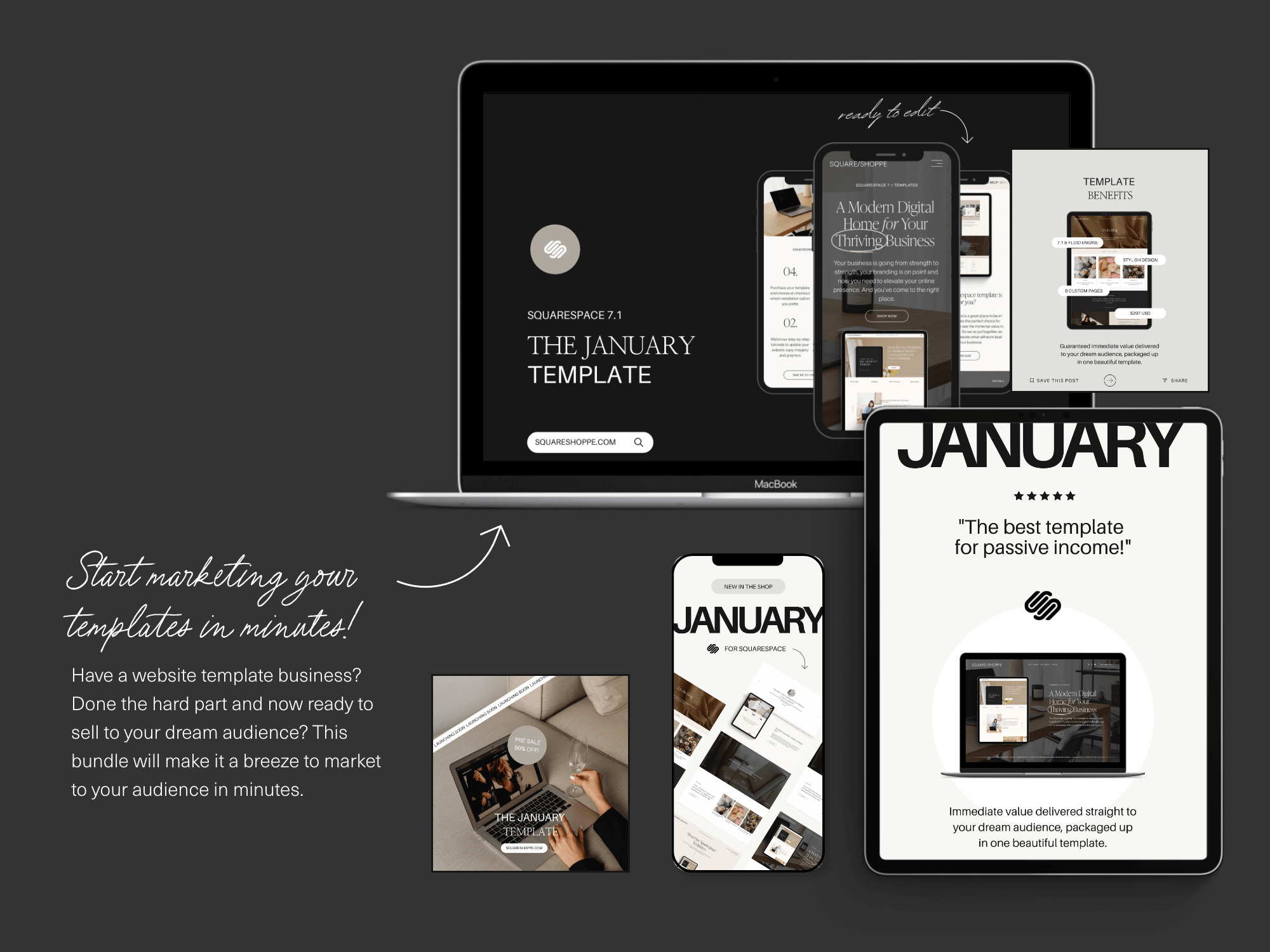 Website Marketing Template Bundle — Creative Process Templates + Resources
