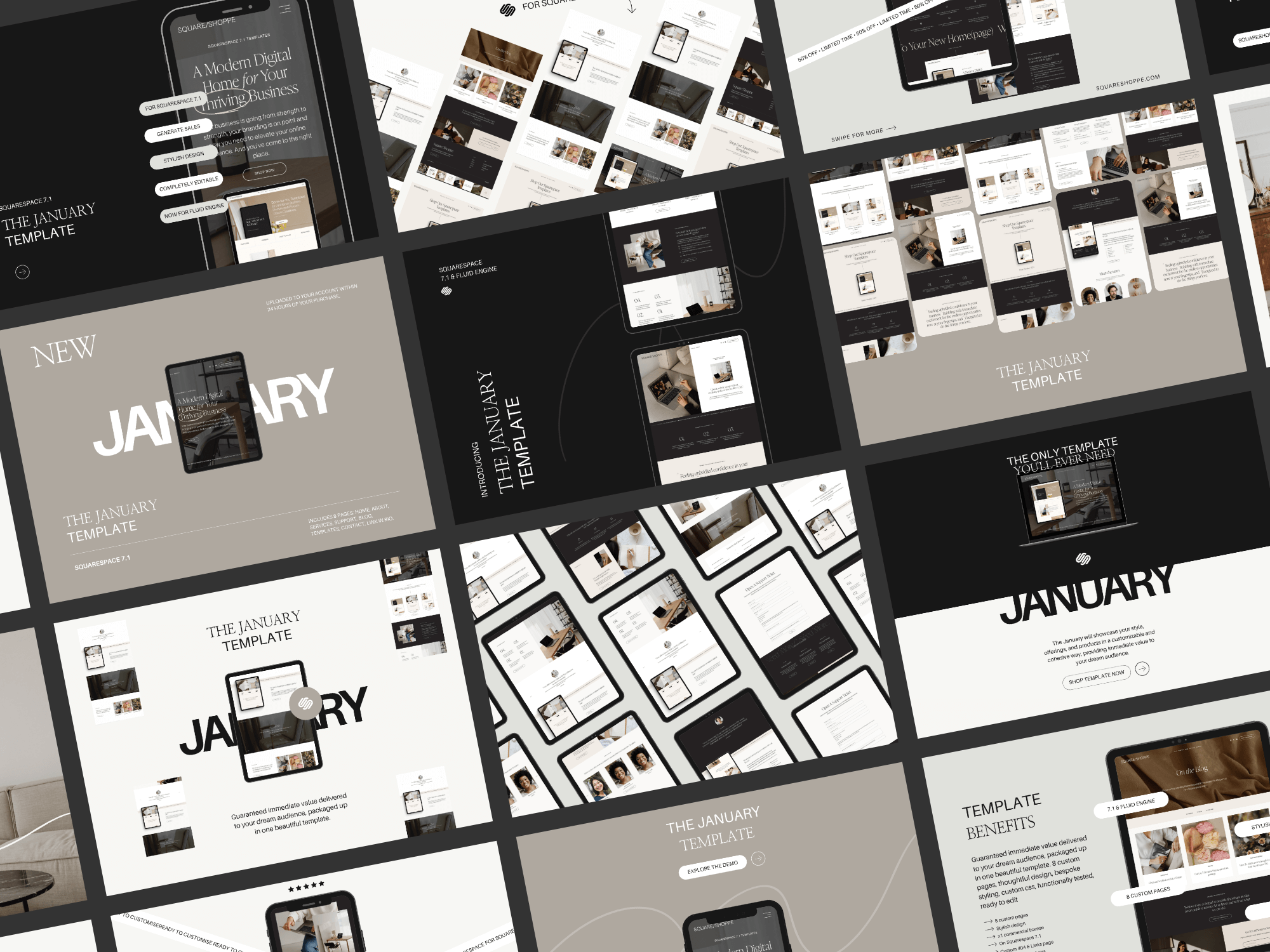 Website Marketing Template Bundle — Creative Process Templates + Resources