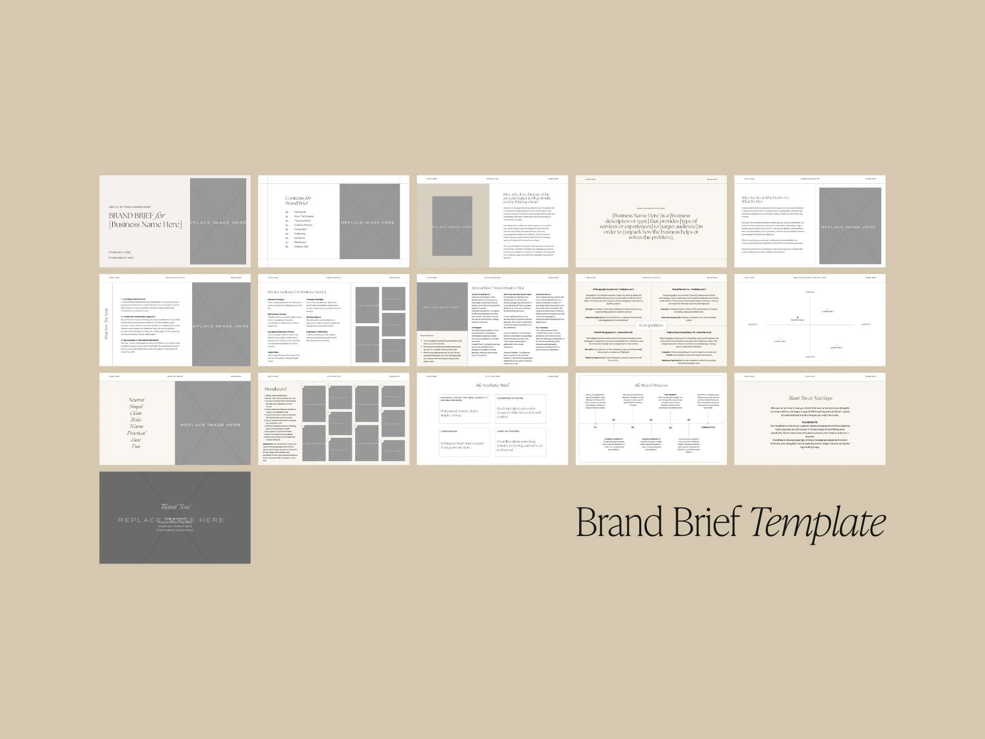 Brand Brief/Strategy Template — Creative Process Templates + Resources