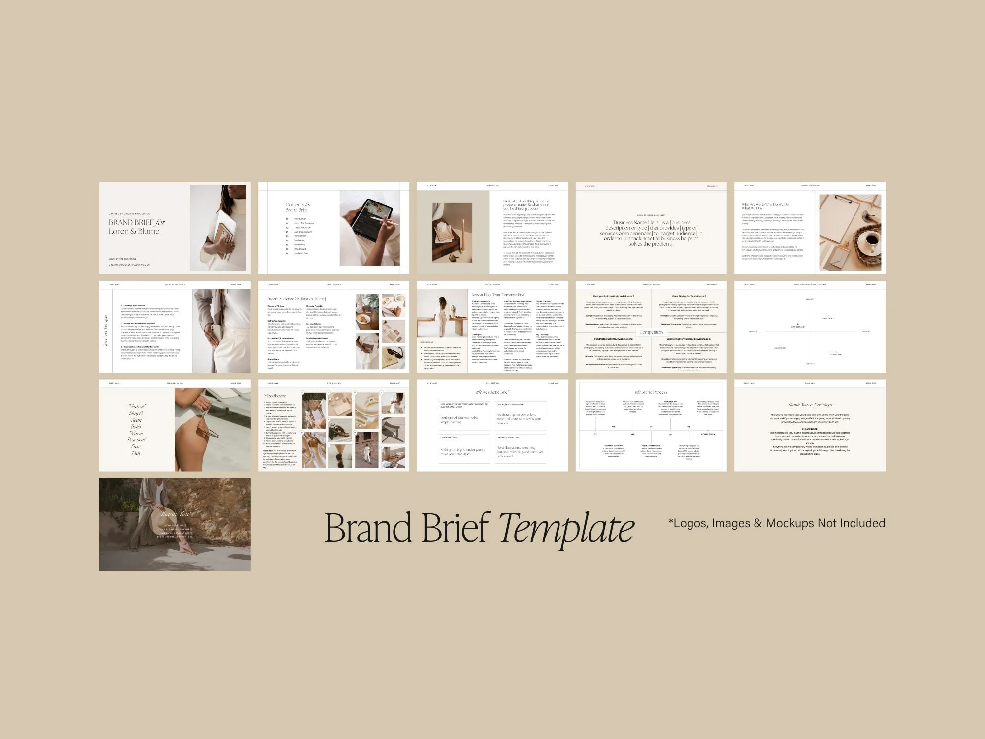 Brand Brief/Strategy Template — Creative Process Templates + Resources