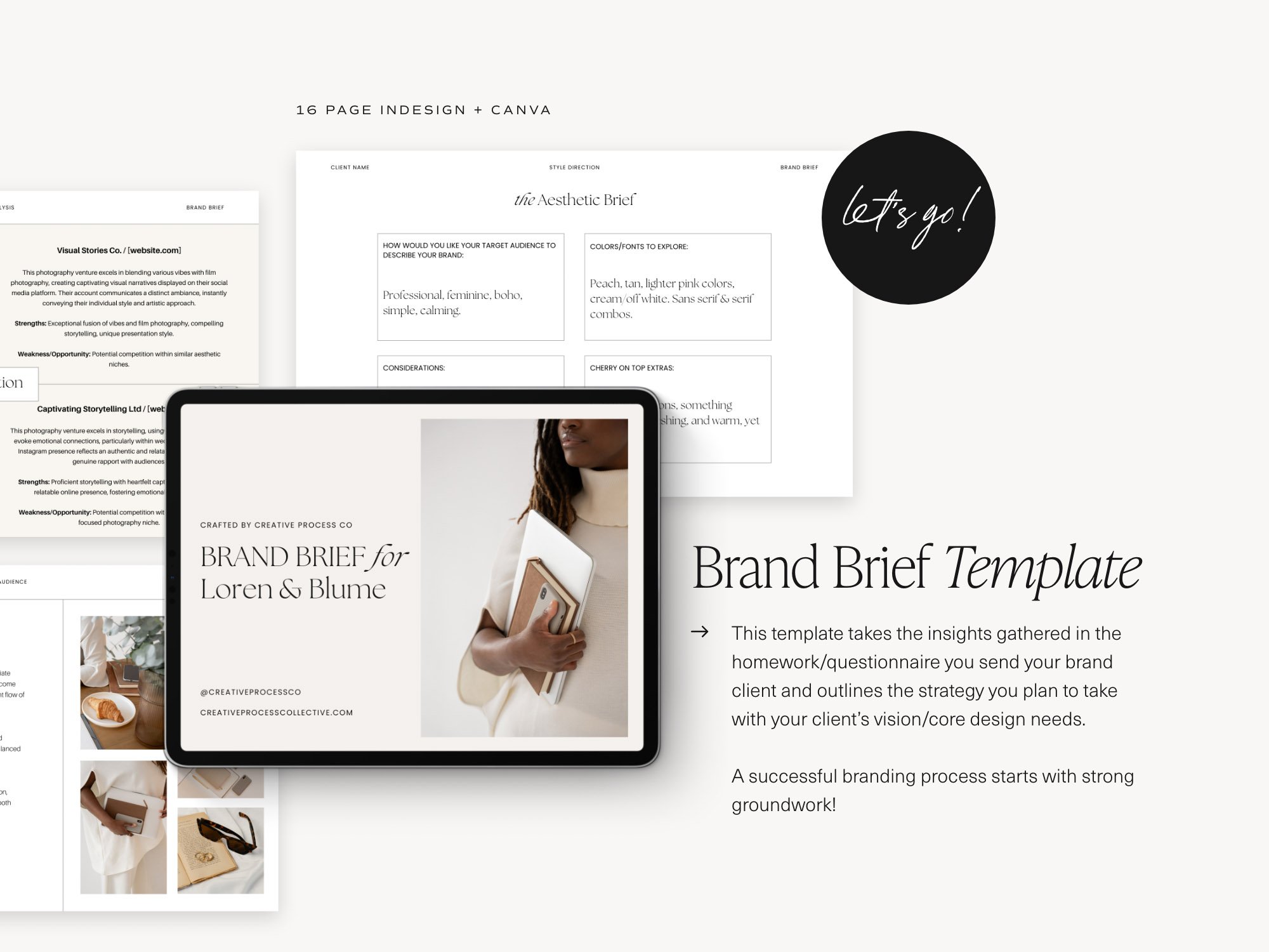Brand Brief/Strategy Template — Creative Process Templates + Resources