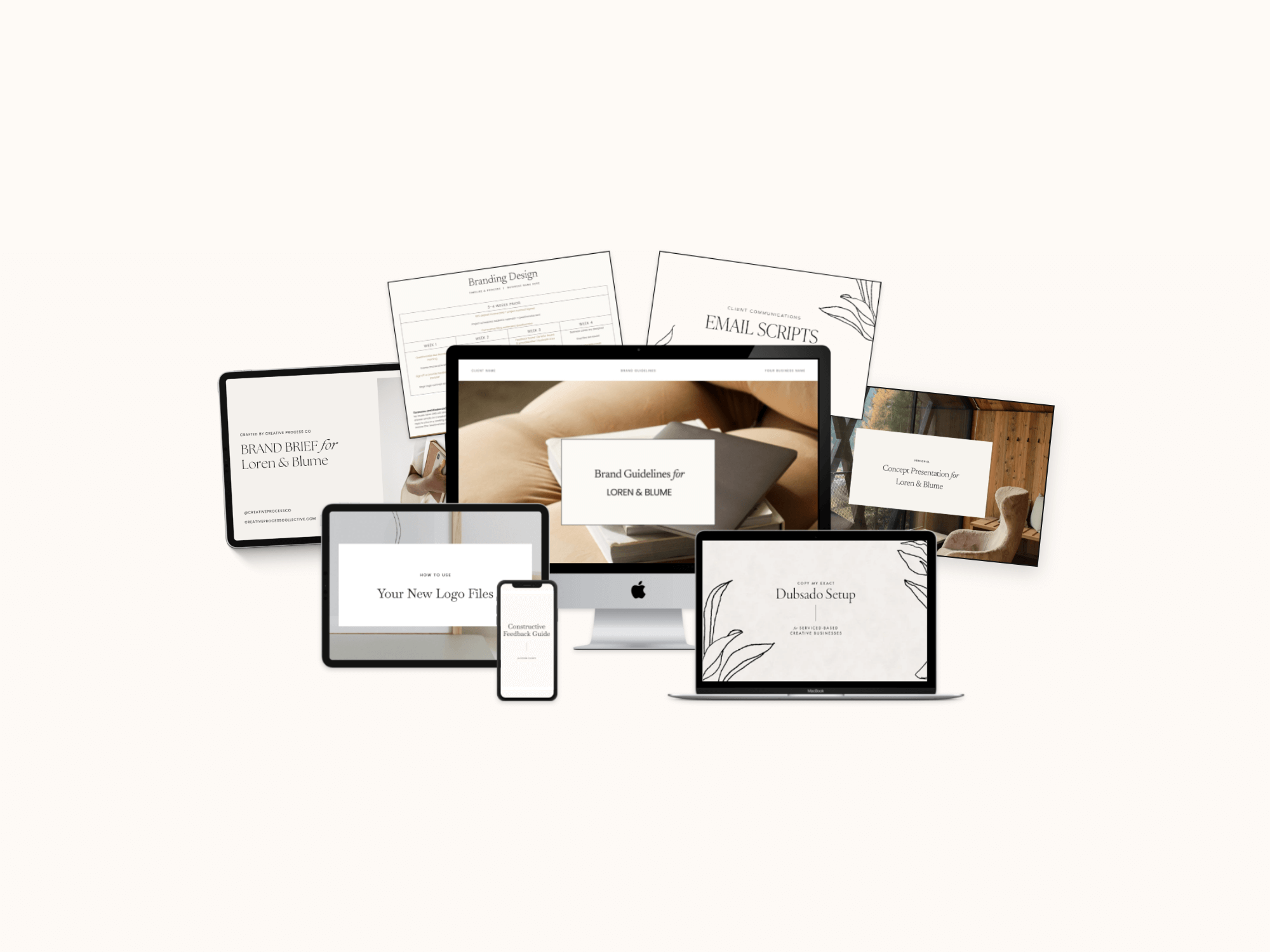 Brand Design Bundle — Creative Process Templates + Resources