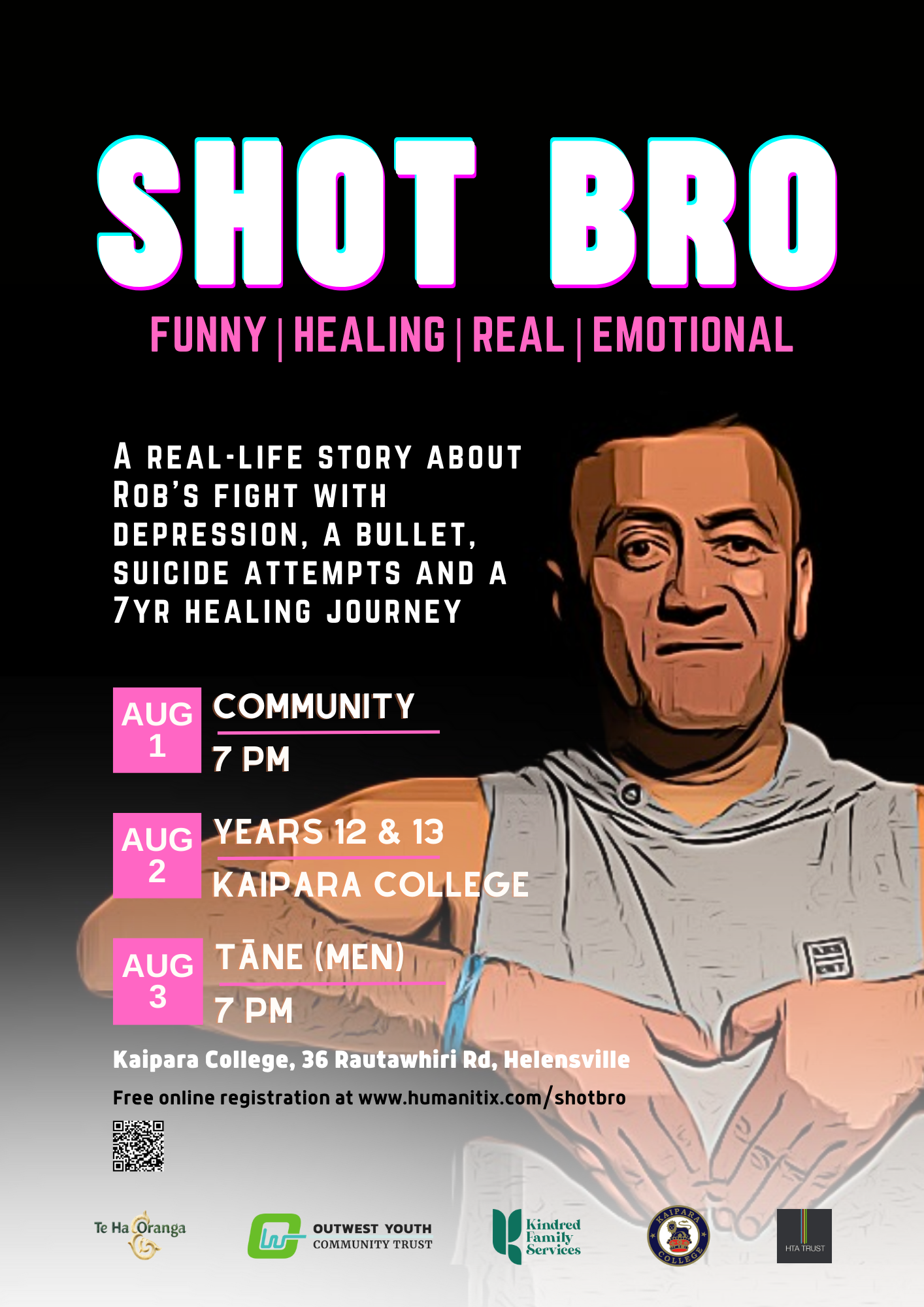 Shot Bro - Tāne/Men’s session. — Kindred Family Services