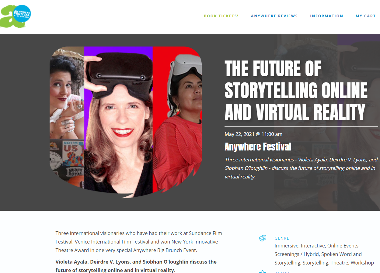 VR Speaker — Deirdre V. Lyons