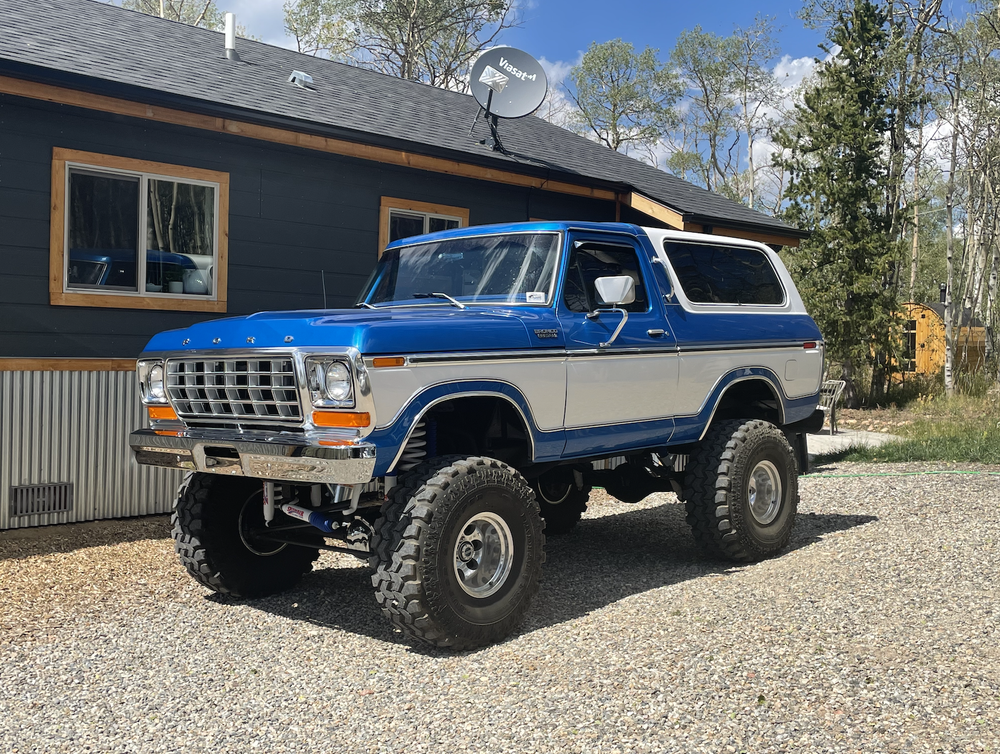 Project 10 - 1978 Ford Bronco Bahama Blue & Wimbledon white Custom ...