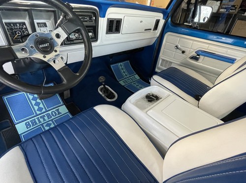 Project 10 - 1978 Ford Bronco Bahama Blue & Wimbledon white Custom ...