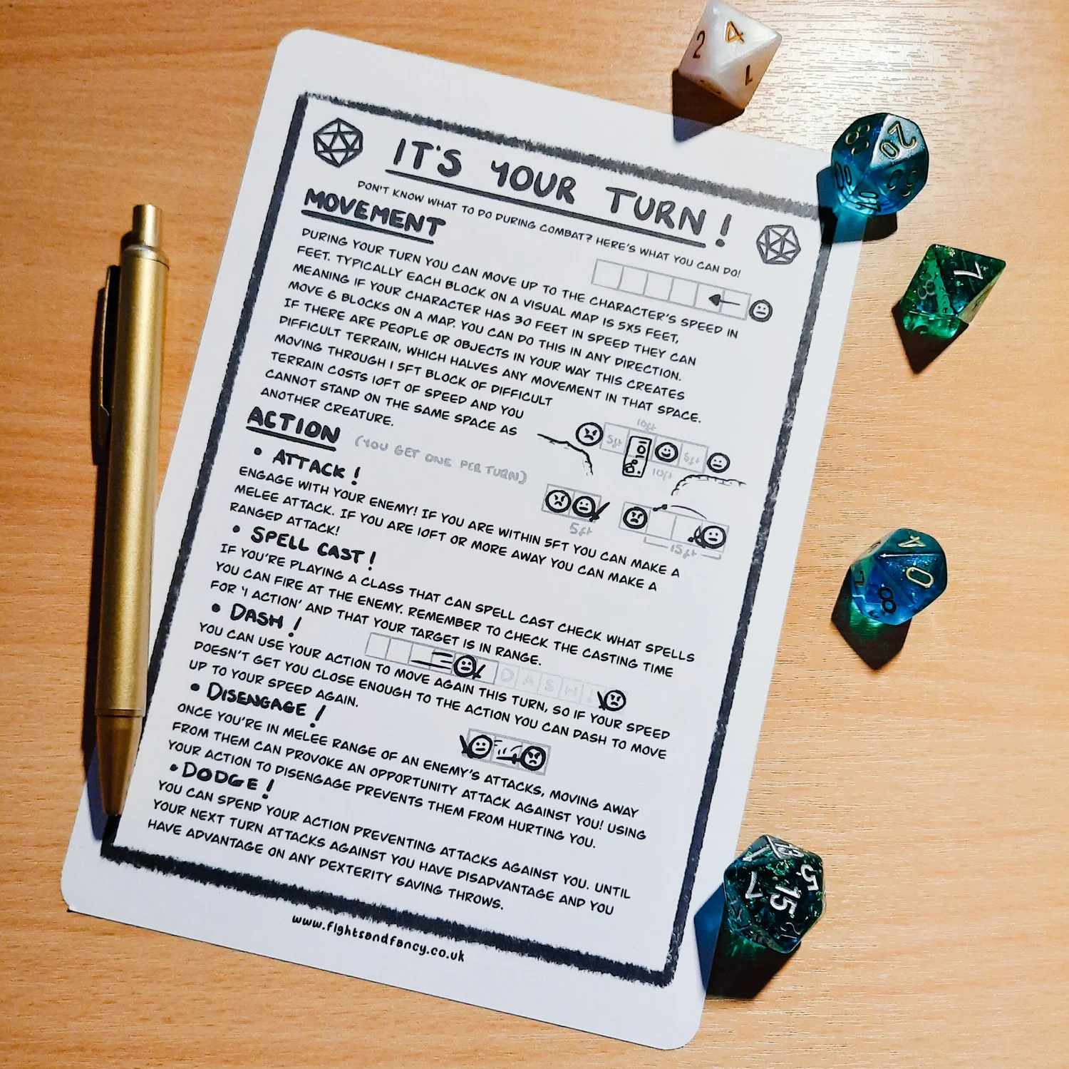 Condition Cards for D&D 5e [Part 1] — Fights And Fancy
