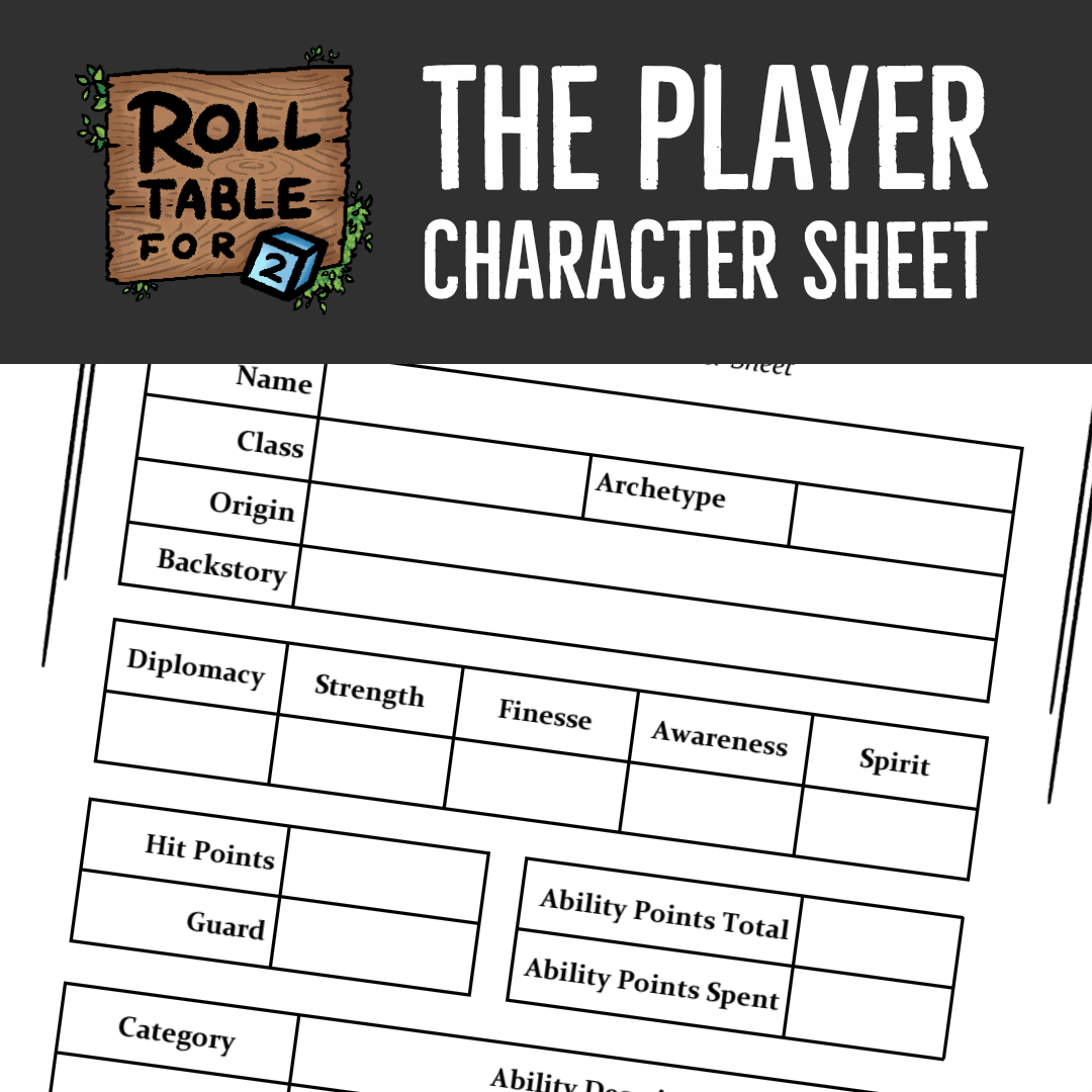 [PDF] Roll Table For 2 - The Player's Guidebook — Fights And Fancy