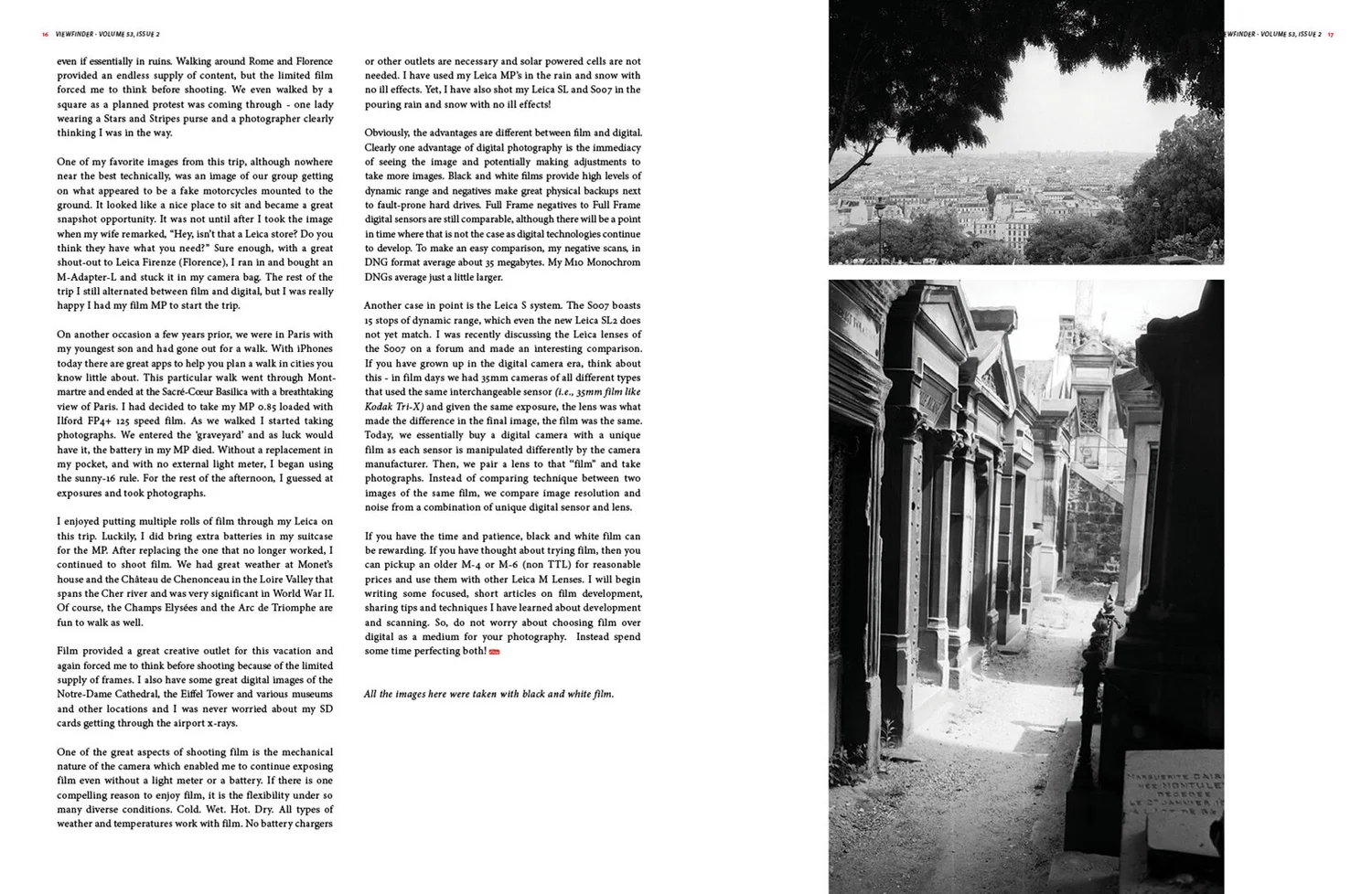 Film or Digital: Why Choose? by David Knoble, LHSA Viewfinder Volume 53 ...