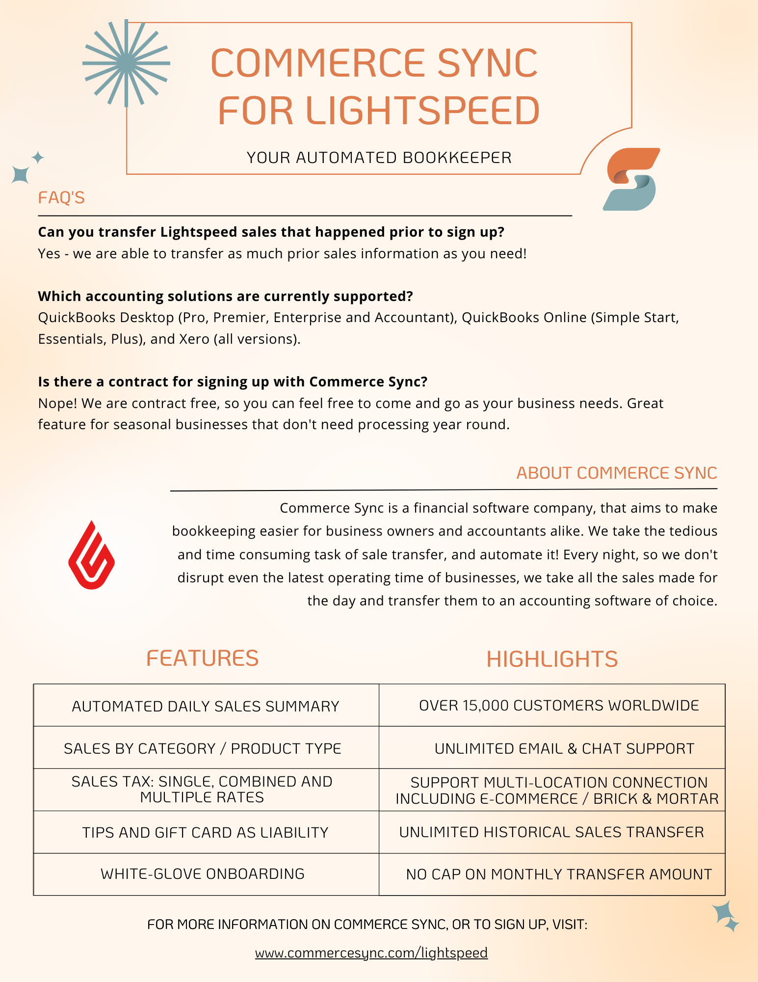Lightspeed X-Series — Commerce Sync