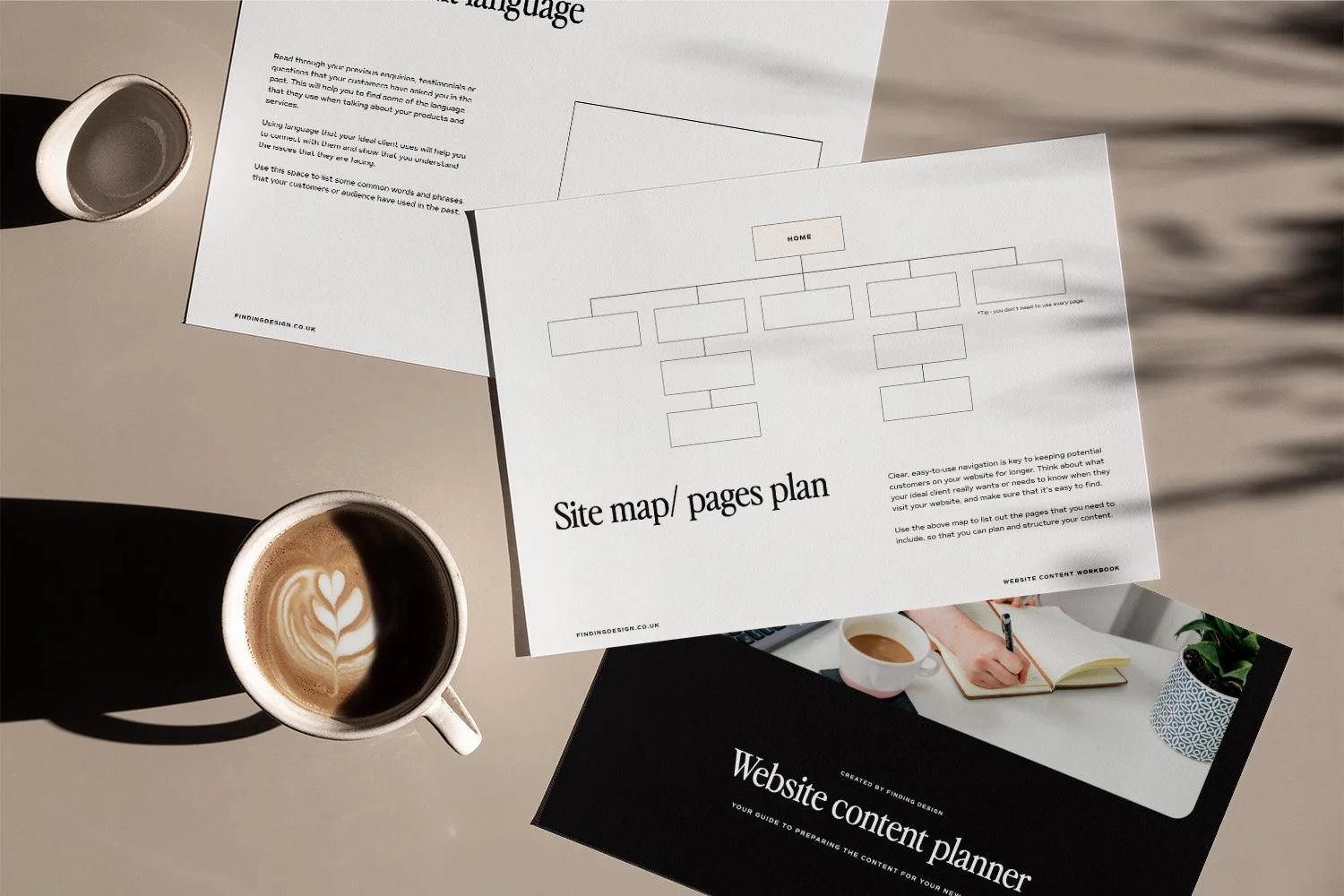 Free website content planner | Finding Design