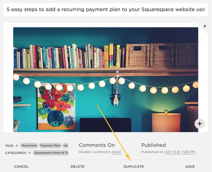 How to Create a Blog Post Template in Squarespace — Kerstin Martin ...