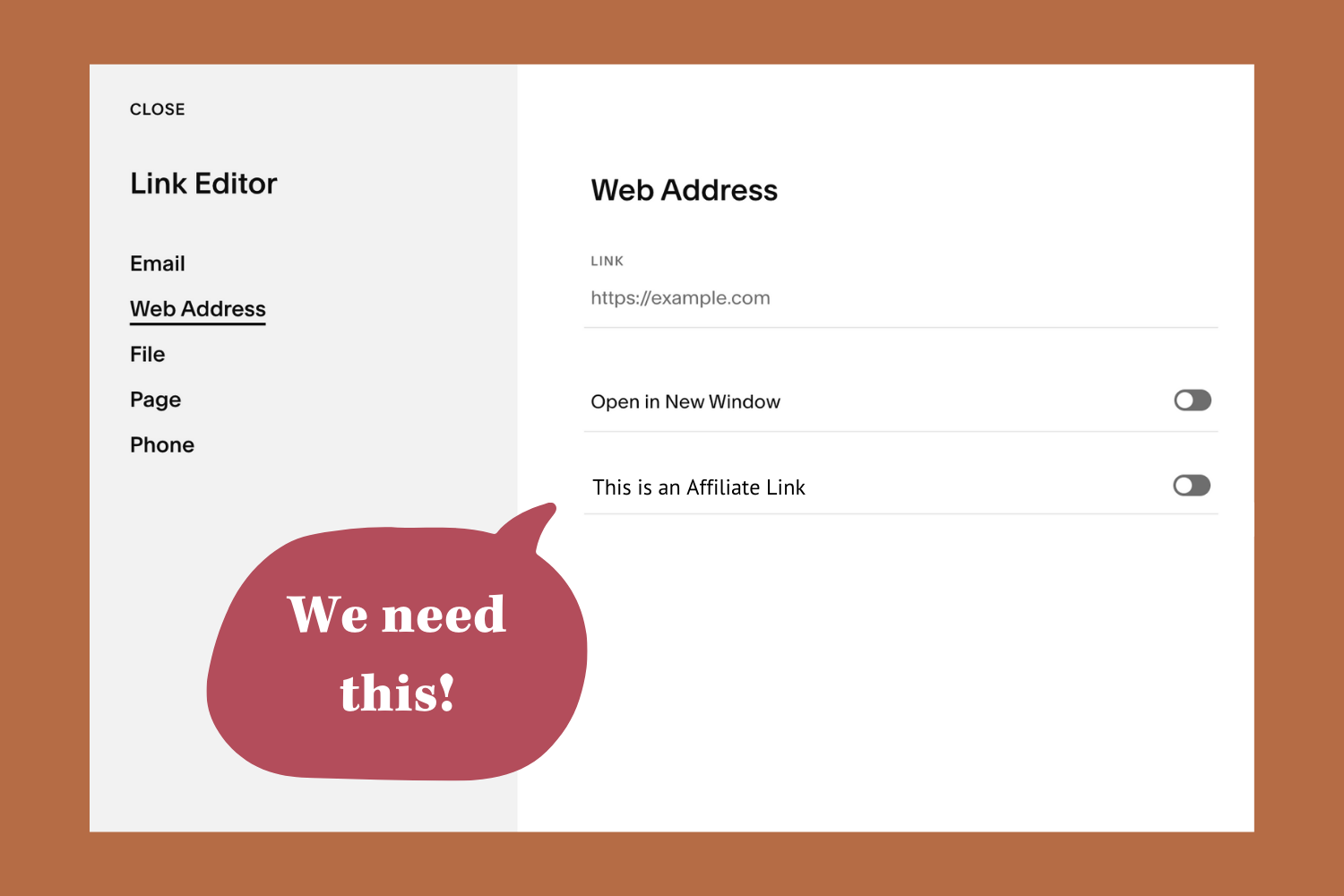 Add “Sponsored” Affiliate Links to Text & Buttons in Squarespace ...