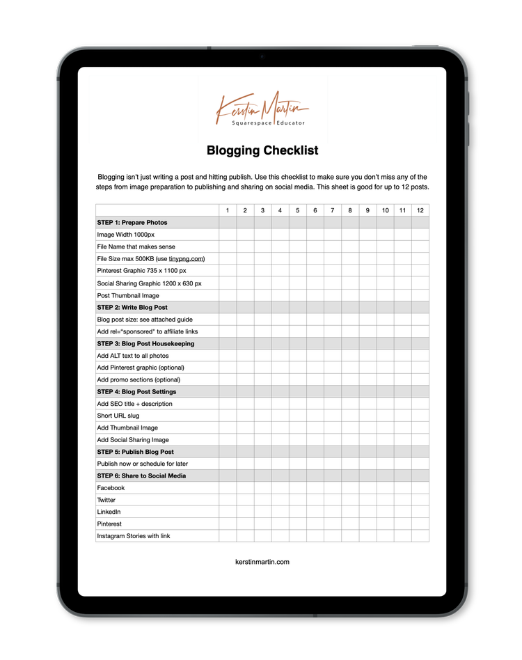 Proven 6-Step Blogging Checklist to Boost your SEO and Increase Sales ...