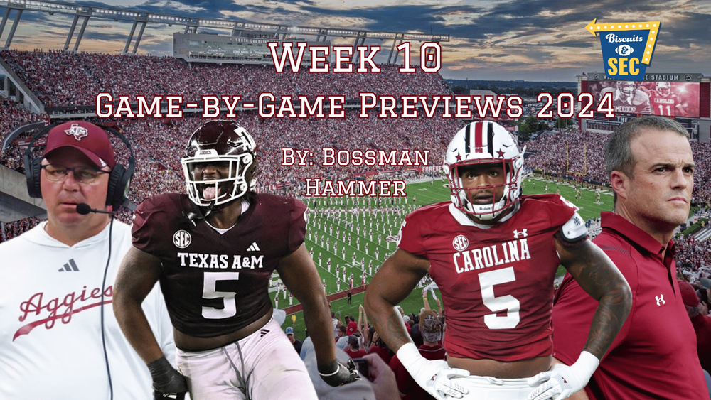 Biscuits & SEC Week 10 game-by-game previews 2024 — Biscuits & SEC