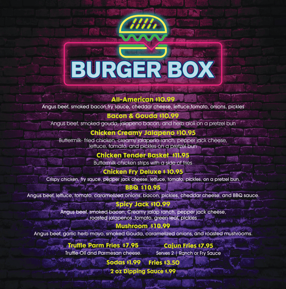 Menu — Burger Box