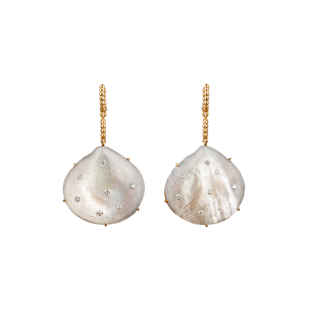 Mother Of Pearl Shell Earrings